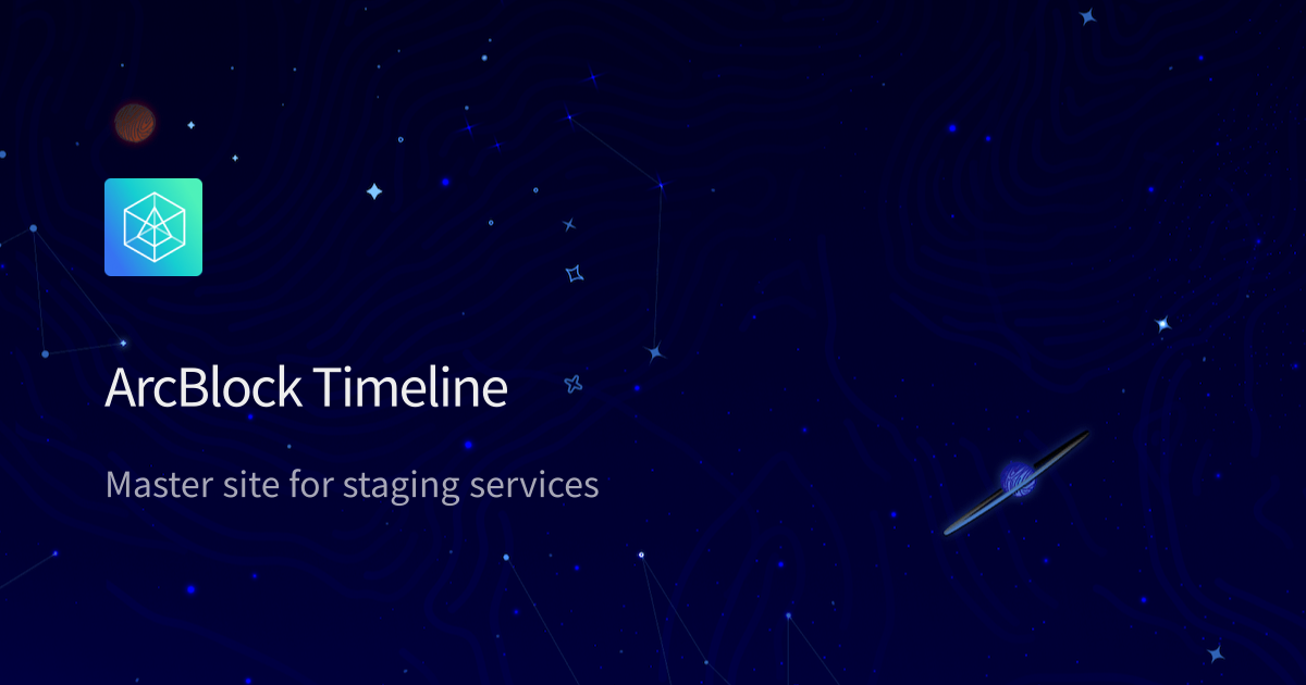 ArcBlock Timeline